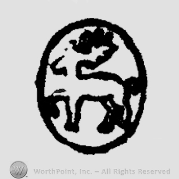 Mark with A stag inside an oval. | #174043