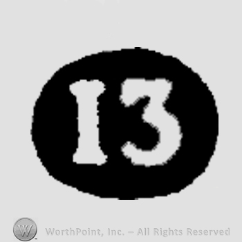 Mark with Number 13. | #174141