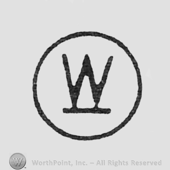 Mark with capital W underlined, inside a circle | #17428