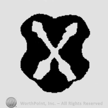 Mark with Two crossed arms on a shield. | #174313
