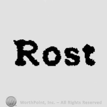 Mark with The word Rost. | #174326