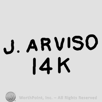 Mark with The text "J. ARVISO 14K". | #175406