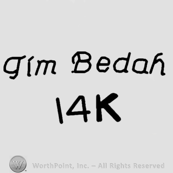 Mark with The text "Tim Bedah 14K". | #175471