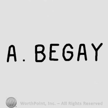 Mark with The text "A BEGAY. | #175474
