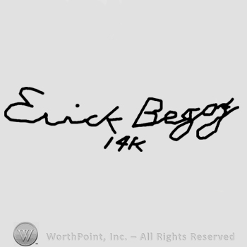 Mark with The text "Erick Begay 14K". | #175497