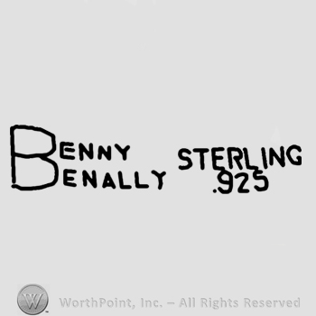 Mark with The text "BENNY BENNALY STERLING 925". | #175601