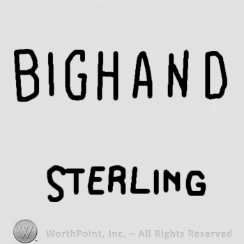Mark with The text "BIGHAND STERLING". | #175644