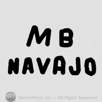 Mark with The text "MB NAVAJO". | #175778