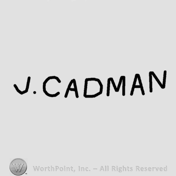 Mark with The text "J. CADMAN". | #175803