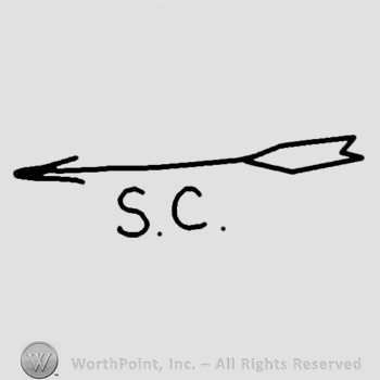 Mark with An arrow and the letters "S.C.". | #175813