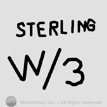 Mark with The text "STERLING W/3". | #175833