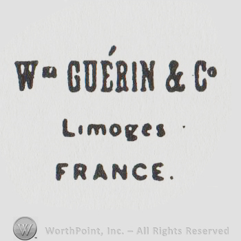 Mark with the text W GUERIN & CO LIMOGES FRANCE | #17589