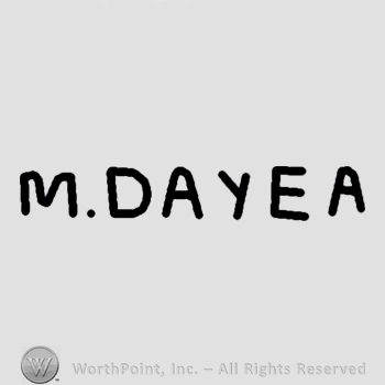 Mark with The text "M. DAYEA". | #176087