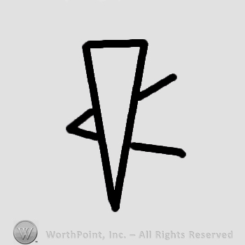 Mark with A triangle and two lines. | #176089