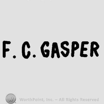 Mark with The text "F. C. GASPER". | #176327