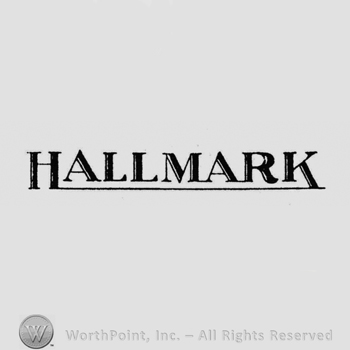 Mark with capital writing, underlined HALLMARK | #17708