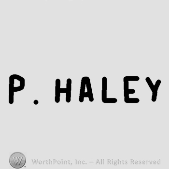 Mark with The text "P. Haley". | #177408