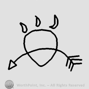 Mark with A bear paw and an arrow. | #177423