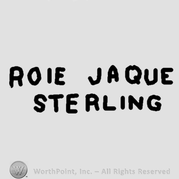 Mark with The text "Roie Jaque Sterling". | #177673