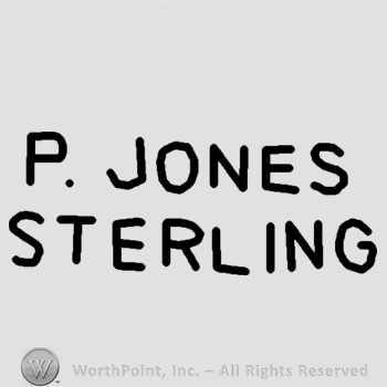 Mark with The text "P. JONES STERLING". | #177747