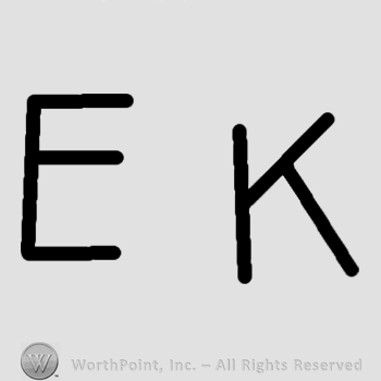 Mark with The letters "EK". | #177810