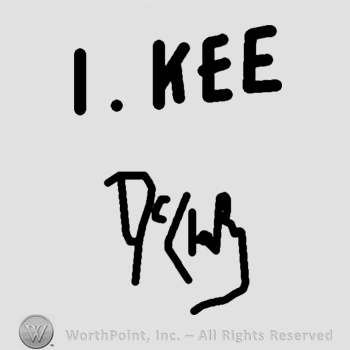 Mark with The text "I KEE" and a signature. | #177814
