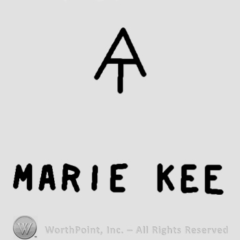 Mark with The words "MARIE KEE" and an arrow. | #177817
