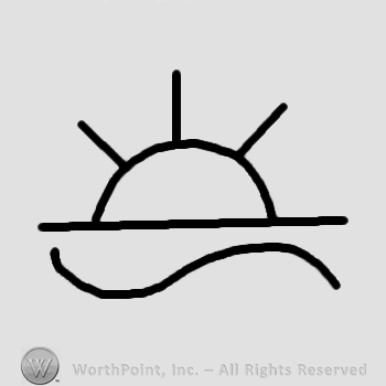 Mark with A shape like a sun. | #177909