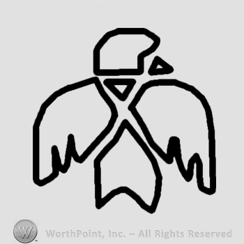 Mark with A shape like a bird. | #178075