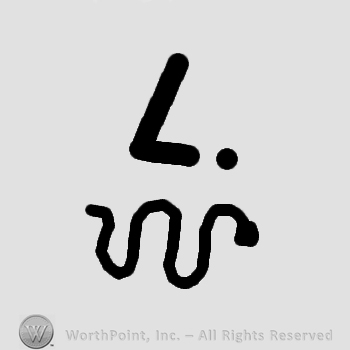 Mark with The letter "L." and a snake. | #178081