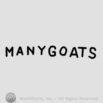 Mark with The word "MANYGOATS". | #178245