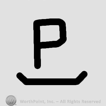 Mark with The letter "P" and a line. | #178296