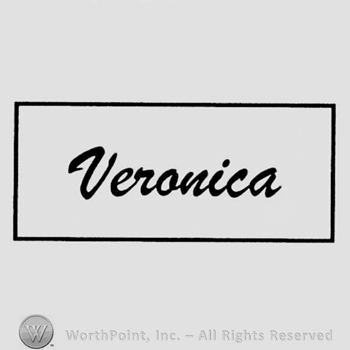 Mark with A rectangular and the text "Veronica". | #179394