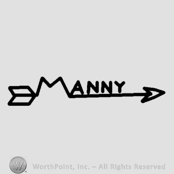 Mark with An arrow and the text "MANNY". | #179550