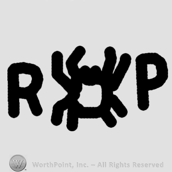 Mark with A spider and the letters "R P". | #179612