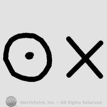 Mark with The letters "OX" and a dot. | #179623