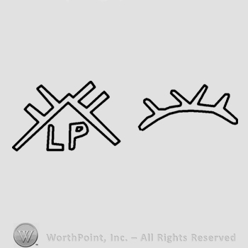 Mark with The letters "LP" and two symbols. | #179667