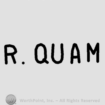 Mark with The text "R. QUAM". | #179800