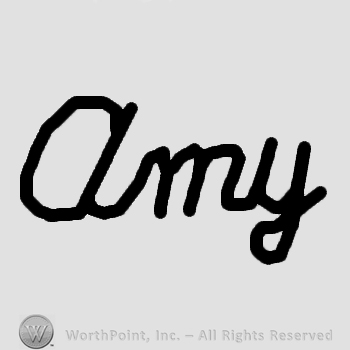 Mark with The word "amy". | #179804