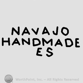 Mark with The text "NAVAJO HANDMADE ES". | #179964