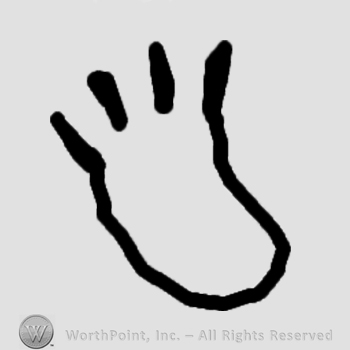 Mark with A shape like a bear paw. | #179998