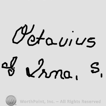 Mark with The text "Octavius & Irma S". | #180087