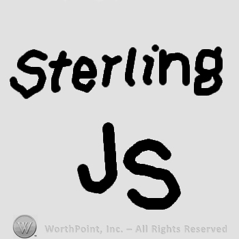 Mark with The text "Sterling JS". | #180104