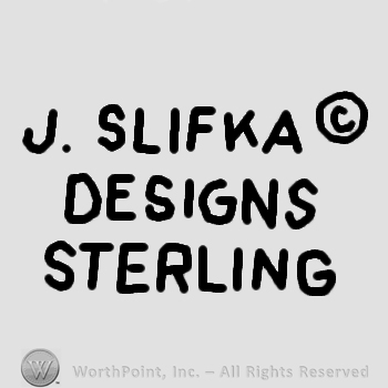 Mark with The text "J. SLIFKA DESIGNS STERLING". | #180188