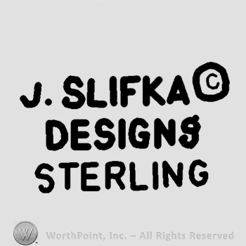 Mark with The text "J. SLIFKA DESIGNS STERLING". | #180189