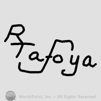 Mark with The text "R Tafoya". | #180306