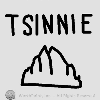 Mark with The word "TSINNIE" and a mountain | #180948