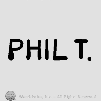 Mark with The text"PHIL T.". | #180950