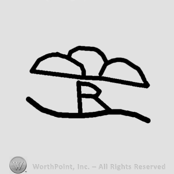 Mark with The letters "R", a curved line and a | #180970