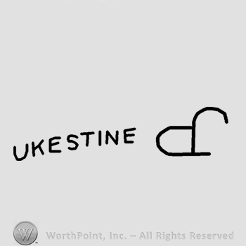 Mark with The text "UKESTINE" and the monogram of | #180992